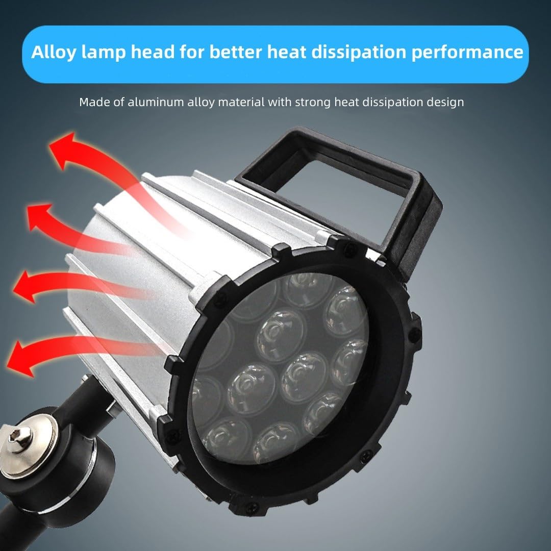Adjustable Arm Lighting For Machinery LONG ARM MACHINE LIGHT At