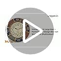 Buy Vintage Clock Large Hand-Painted Varli Design Abstract Wall Clock ...