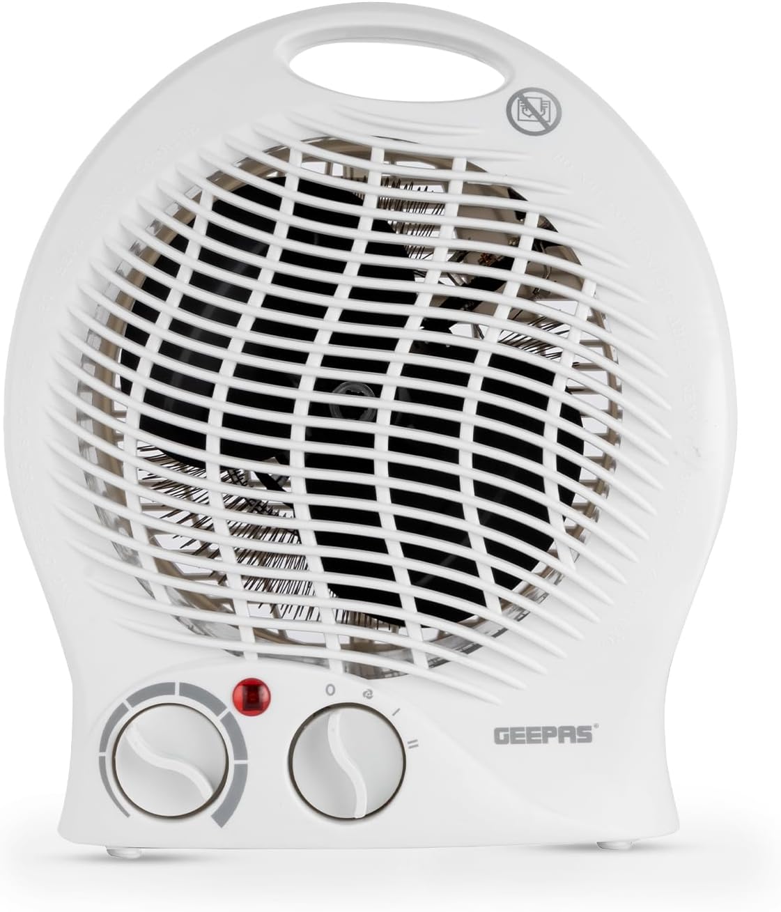 Geepas Portable Fan Heater – Low Running Cost with 2 Heat Settings 1000 ...