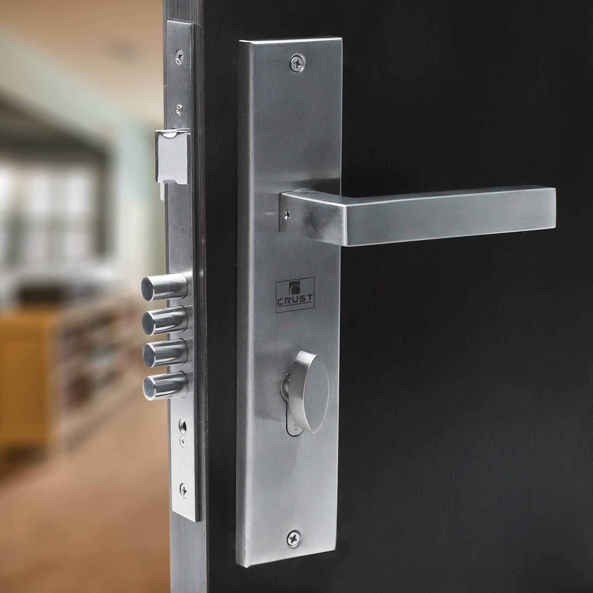 Crust Elan Premium 10 Cy Plate Mortise Door Lock Handle | Desertcart ...