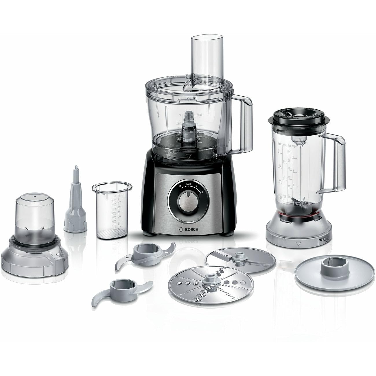 Bosch MCM3501M 800 Watts Food Processor, Black : Amazon.in: Home & Kitchen