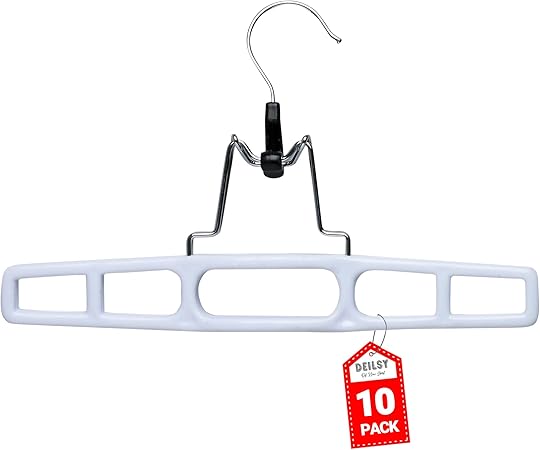 Amazon.com: DEILSY™ Pants Hangers Skirt Hanger Pant with Locking Hook ...