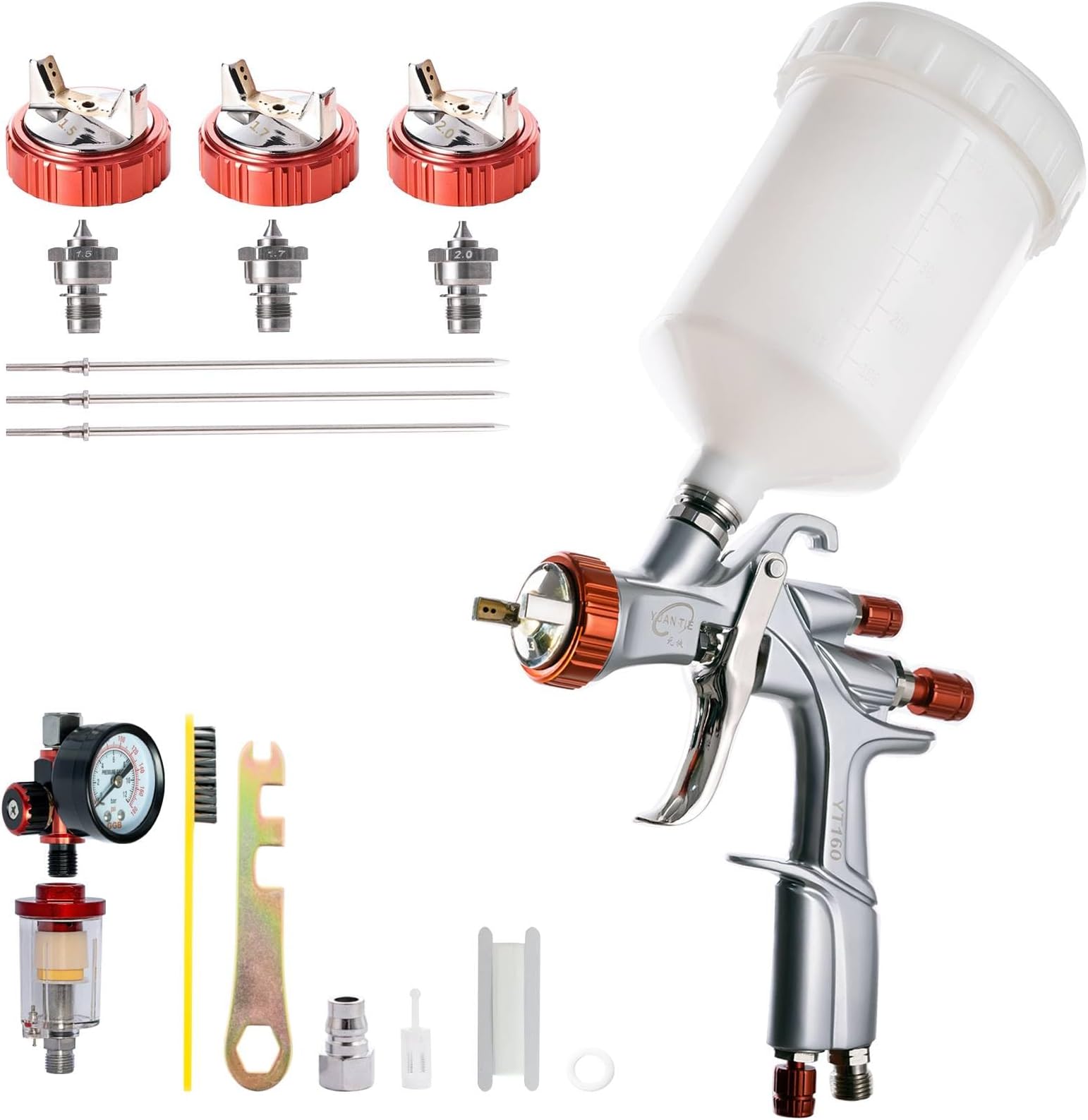 Amazon.com : VONFORN Paint Sprayer, 800W HVLP Electric Spray Paint Gun ...