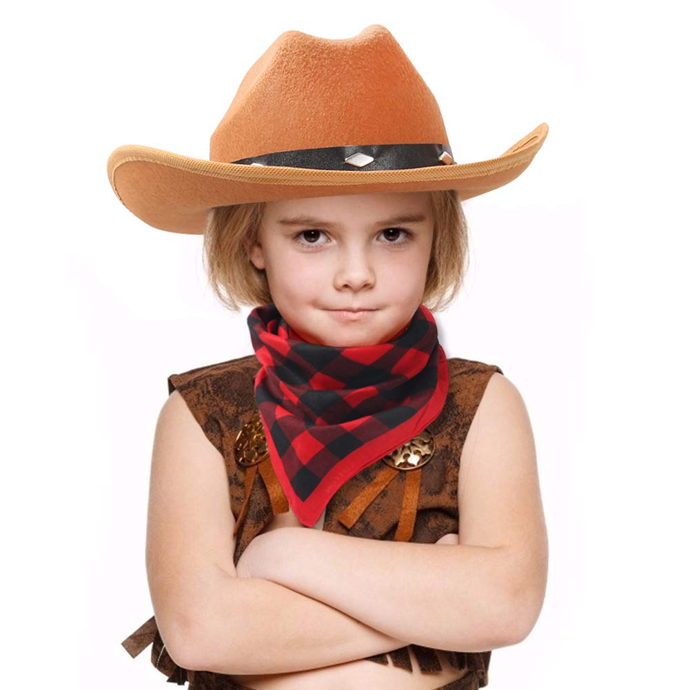 Buy AMOR PRESENTCowboy Hat with Buffalo Bandanna, Junior Brown Cowboy ...