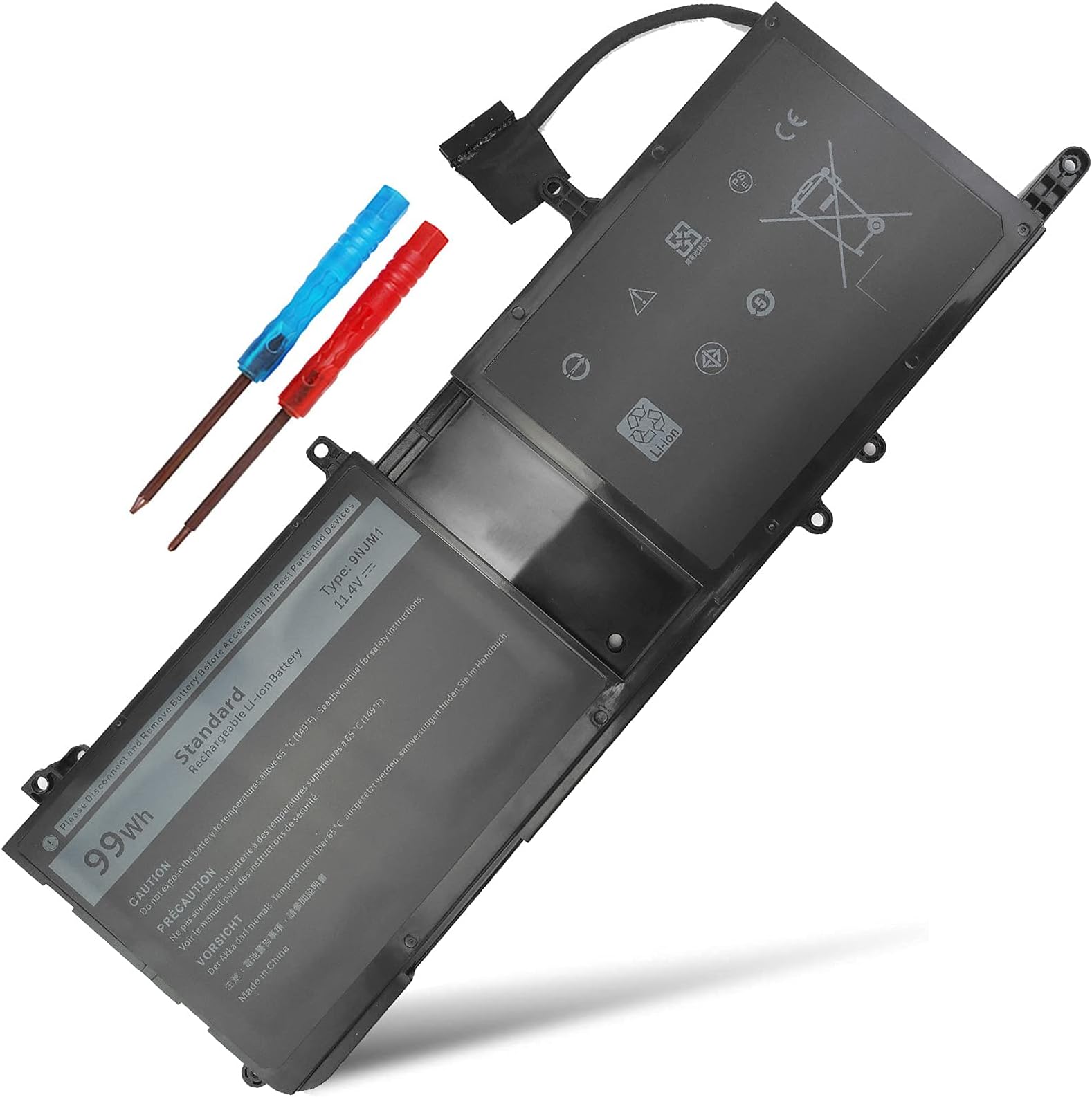 Amazon.com: Tevelmick 99WH 9NJM1 09NJM1 Battery for Dell Alienware 17 ...