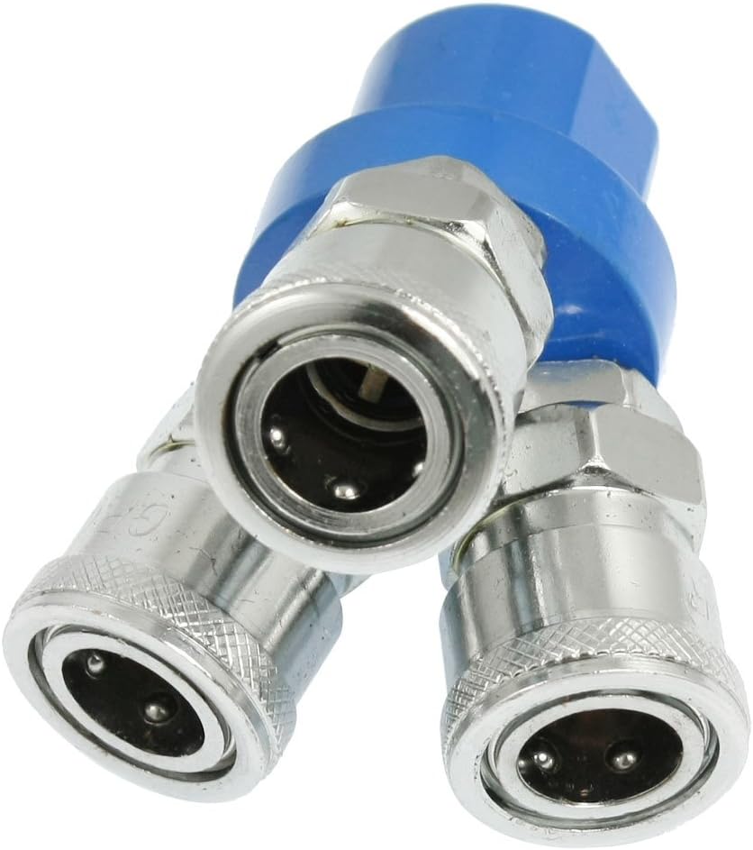 Air Compressor Fitting Metal 3 Splitter Adapter Connector Coupler - Air ...