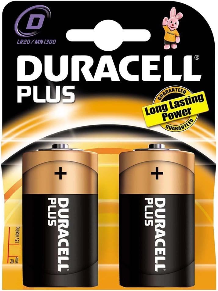 Duracell Plus Power D Battery - 2 Pack: Amazon.co.uk: Electronics & Photo