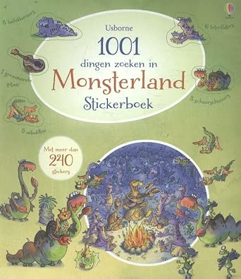 Amazon.com: 1001 dingen zoeken in monsterland - stickerboek ...