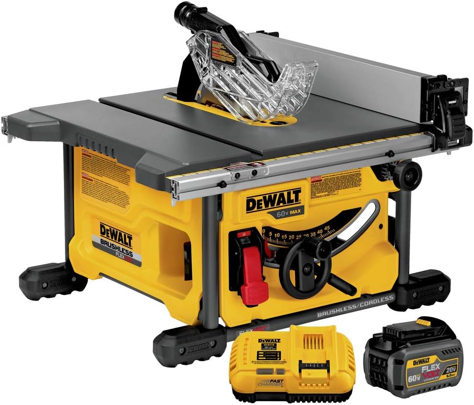 DEWALT Table Saw, 10 Inch, 15 Amp, 32 ½-Inch Rip Capacity, Dust ...