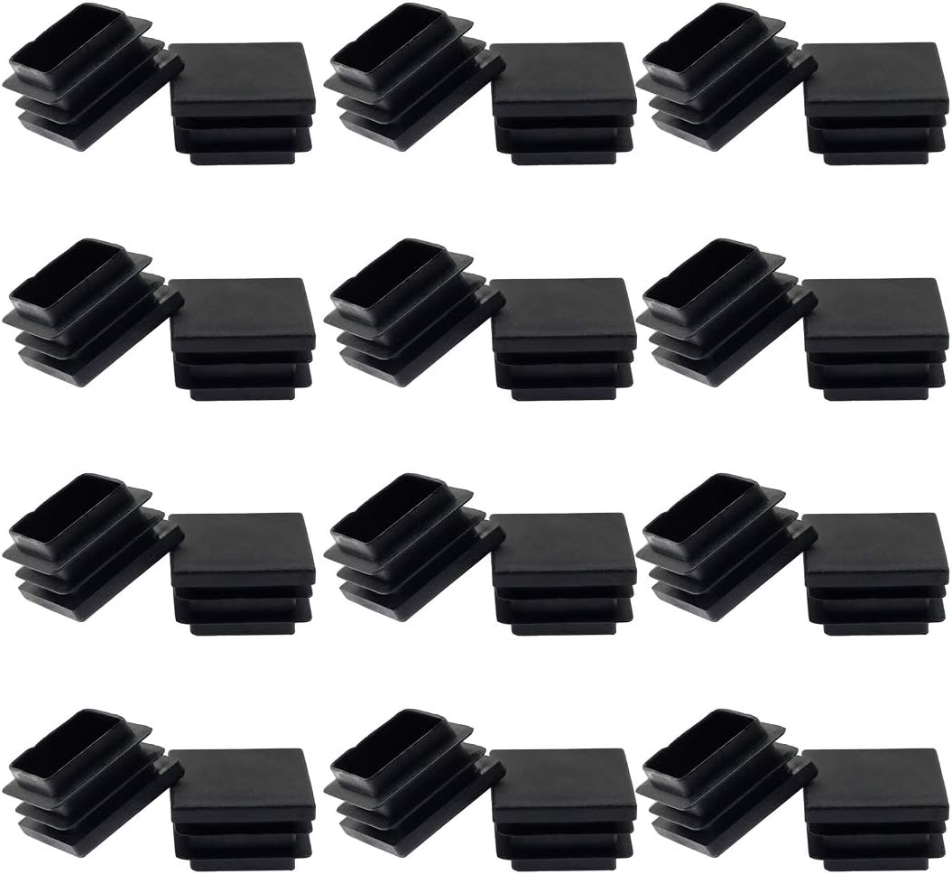 Amazon.com: 12 Pack 1.25 Inch Square Tube End Cap Plastic Plugs, 1.25 ...
