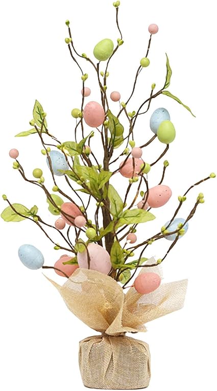 Decorative Easter Tree - Artificial Jute Bag - Home Decor and More ...