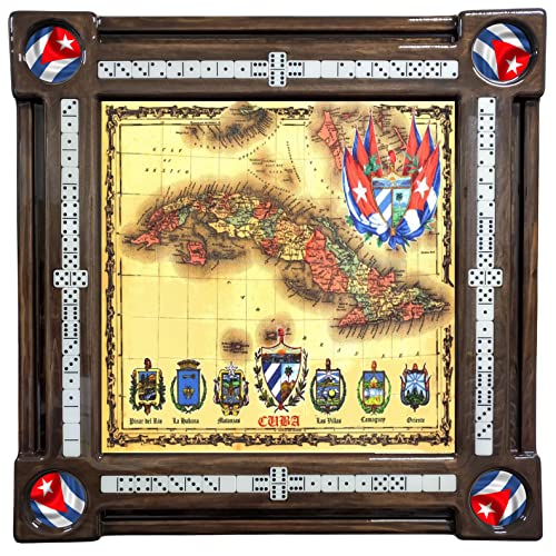Amazon.com: Cuban Vintage Map Domino Table Domino Tile Frame Inlay and ...