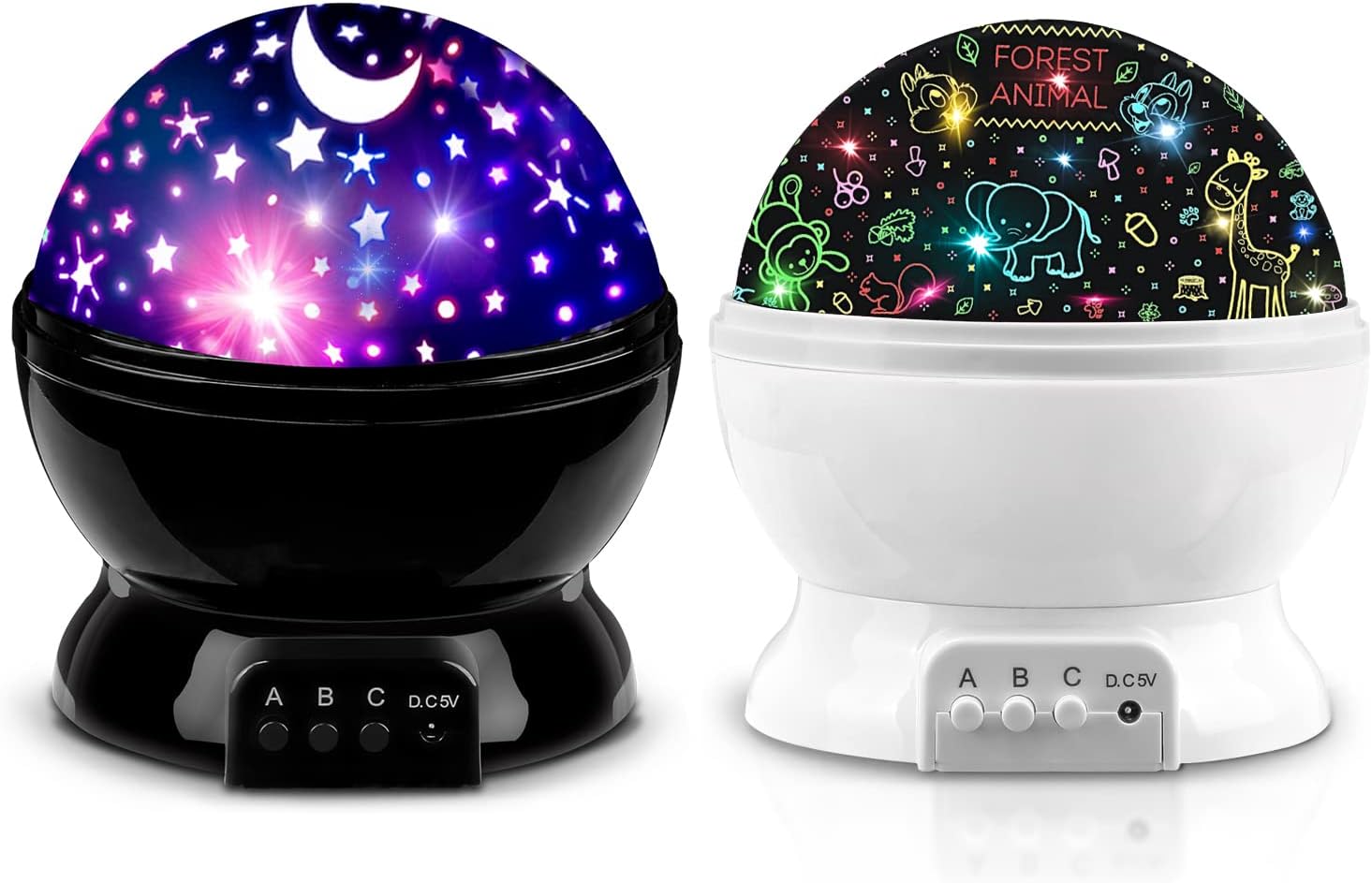 Amazon.com: MOKOQI Forest Animal and Star Night Light Projector for ...