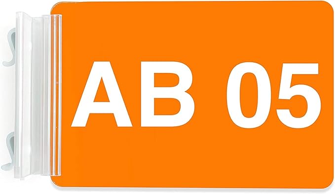 Amazon.com : 20-Pack Warehouse Aisle Sign Holder, Pallet Rack Sign ...