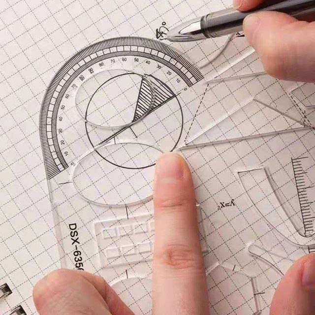 Buy Plastic Pro Circle with 25 Circles, Hyperbola- Parabola Template ...