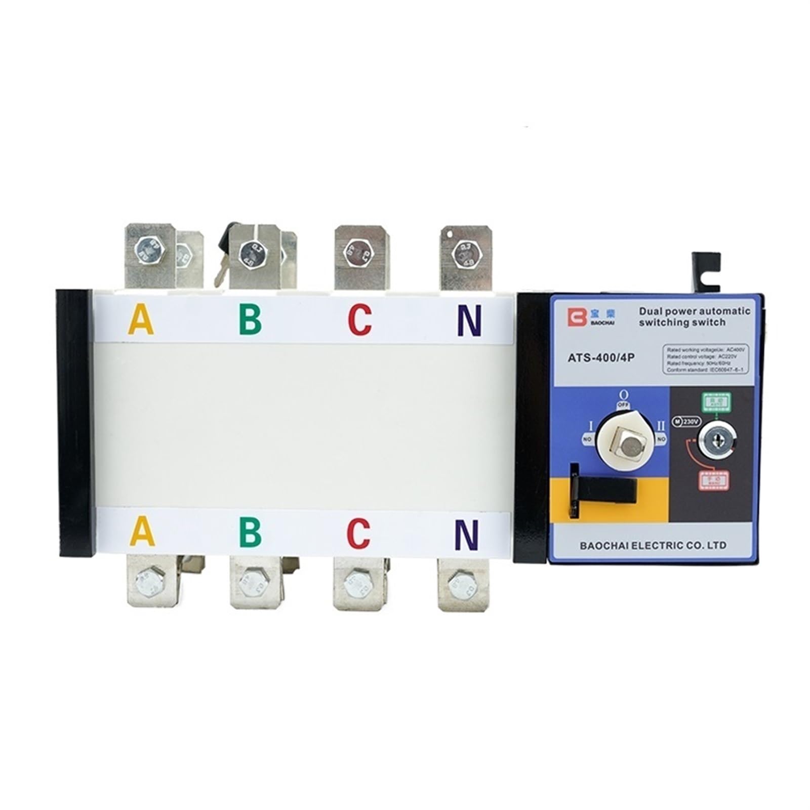 Amazon.com: BOBYK 400A Automatic Transfer Switch Dual Power Change Over ...