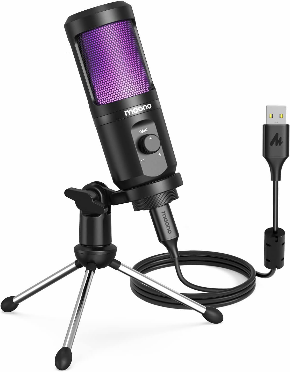 Amazon.com: MAONO USB Microphone, PD100U Podcast Recording Microphone ...