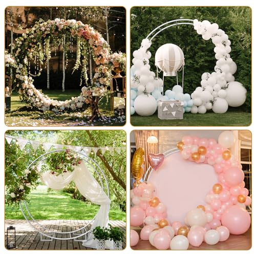 Snapklik.com : Double Round Backdrop Stand 6.5FT,Double Tubes Circle ...