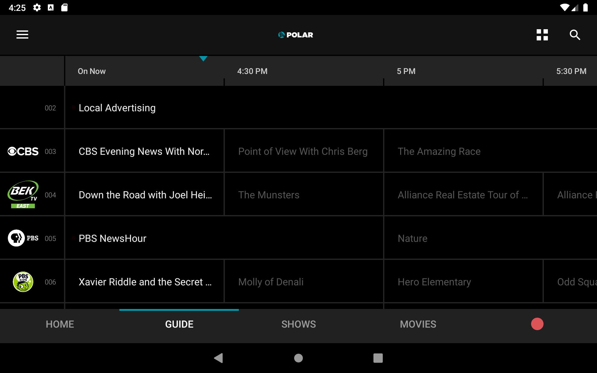 Polar TV - App on Amazon Appstore