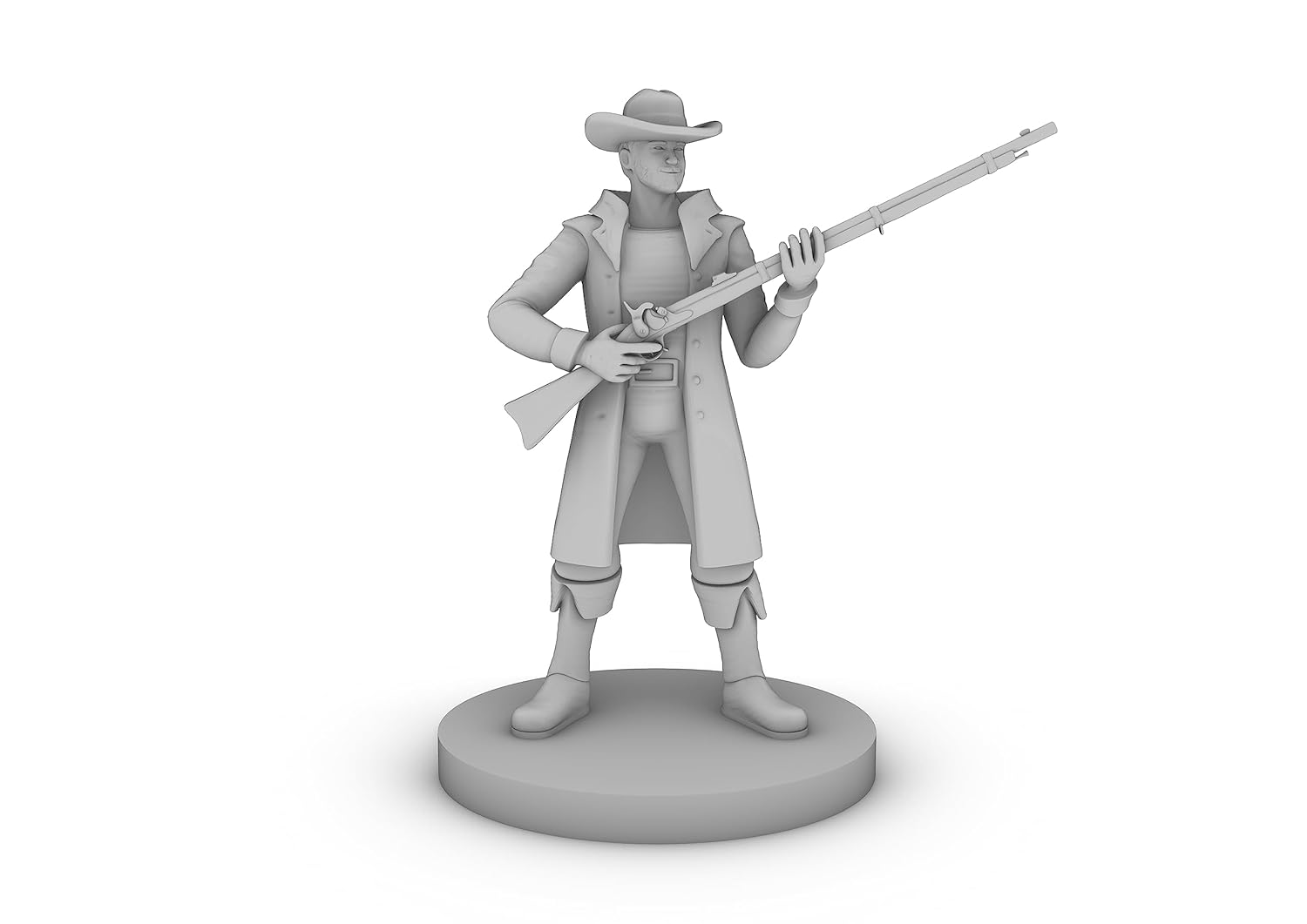 Amazon.com: Human Gunslinger With Musket Tabletop DND Gaming Miniature ...