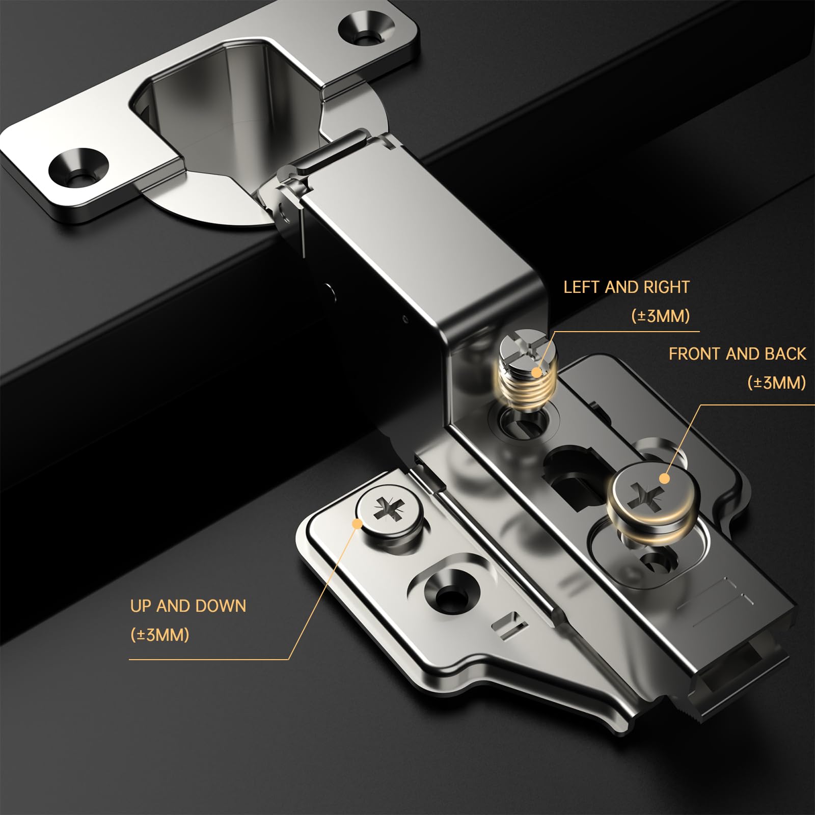 Snapklik.com : 10 Pack 95 Inset Frameless Soft Close Cabinet Hinge ...