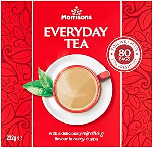 Morrisons Everyday Tea 80 Pack : Amazon.co.uk: Grocery