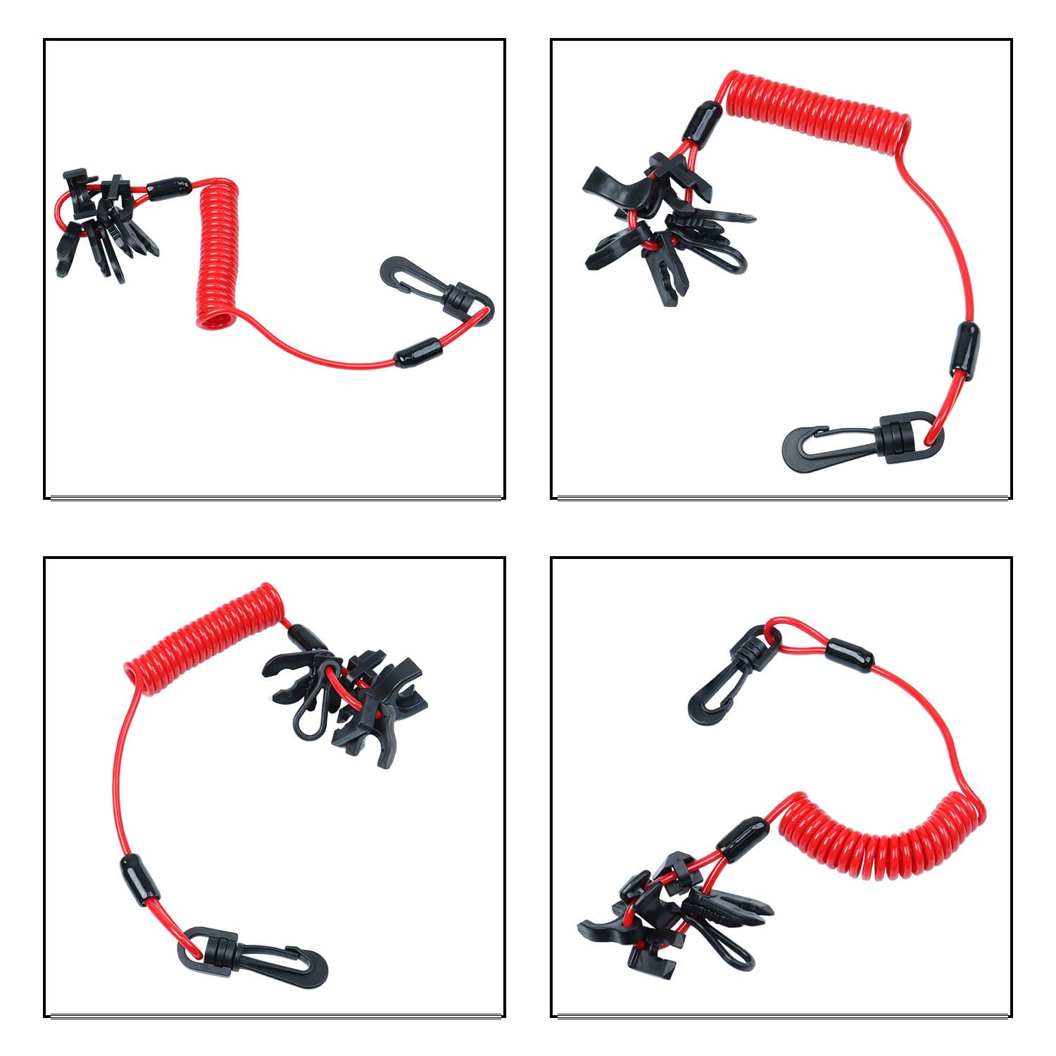 Snapklik.com : Universal Boat Kill Switch Keys Lanyard, Outboard Jet ...