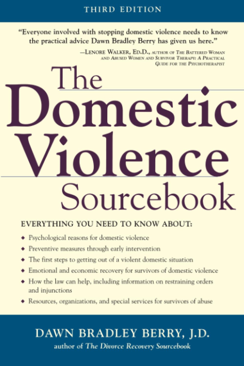 Domestic Violence Sourcebook, The: BERRY: 9780737304190: Amazon.com: Books