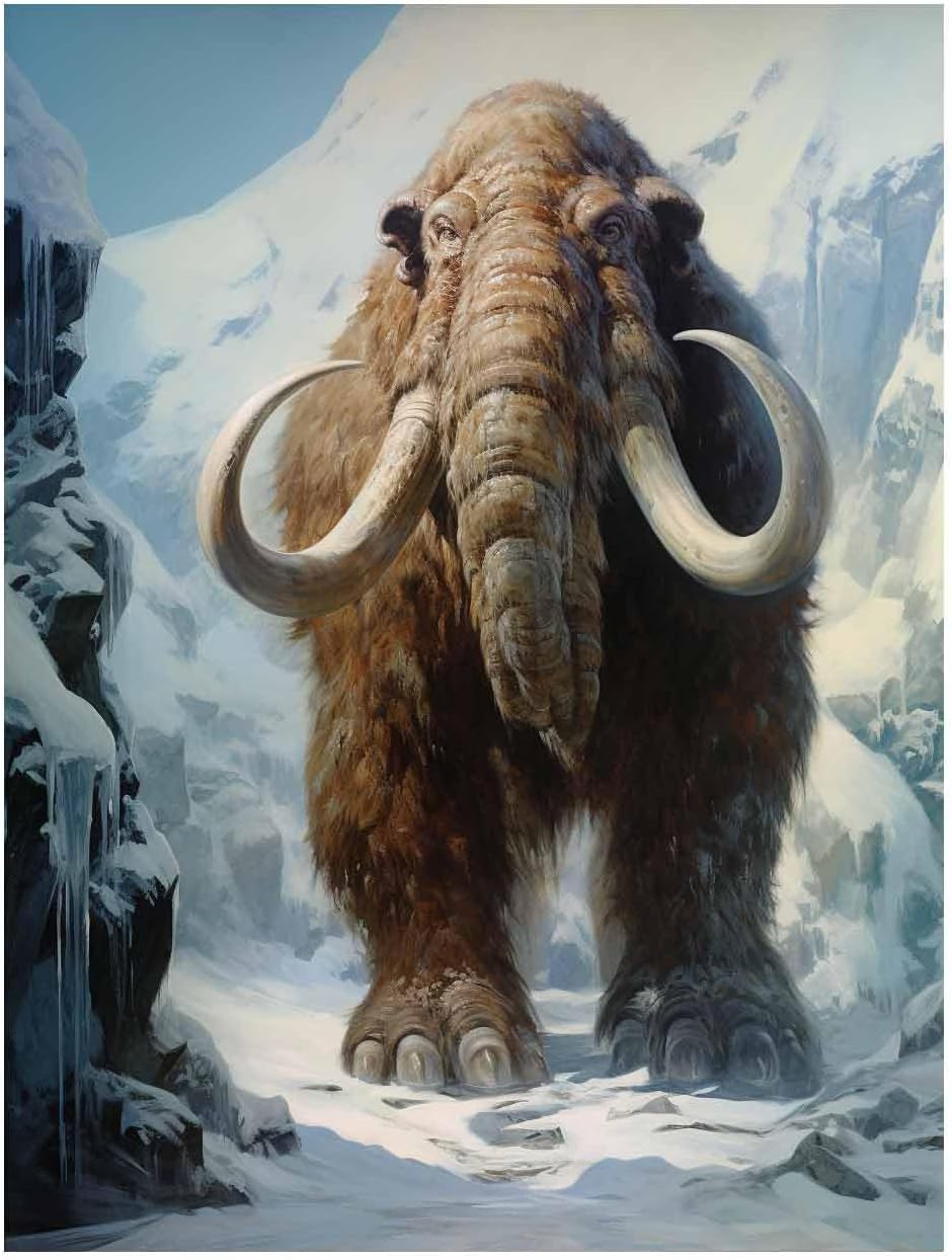 Amazon.com: CAPITUNEISKINEPA Woolly Mammoth Poster Gift Dorm Posters ...