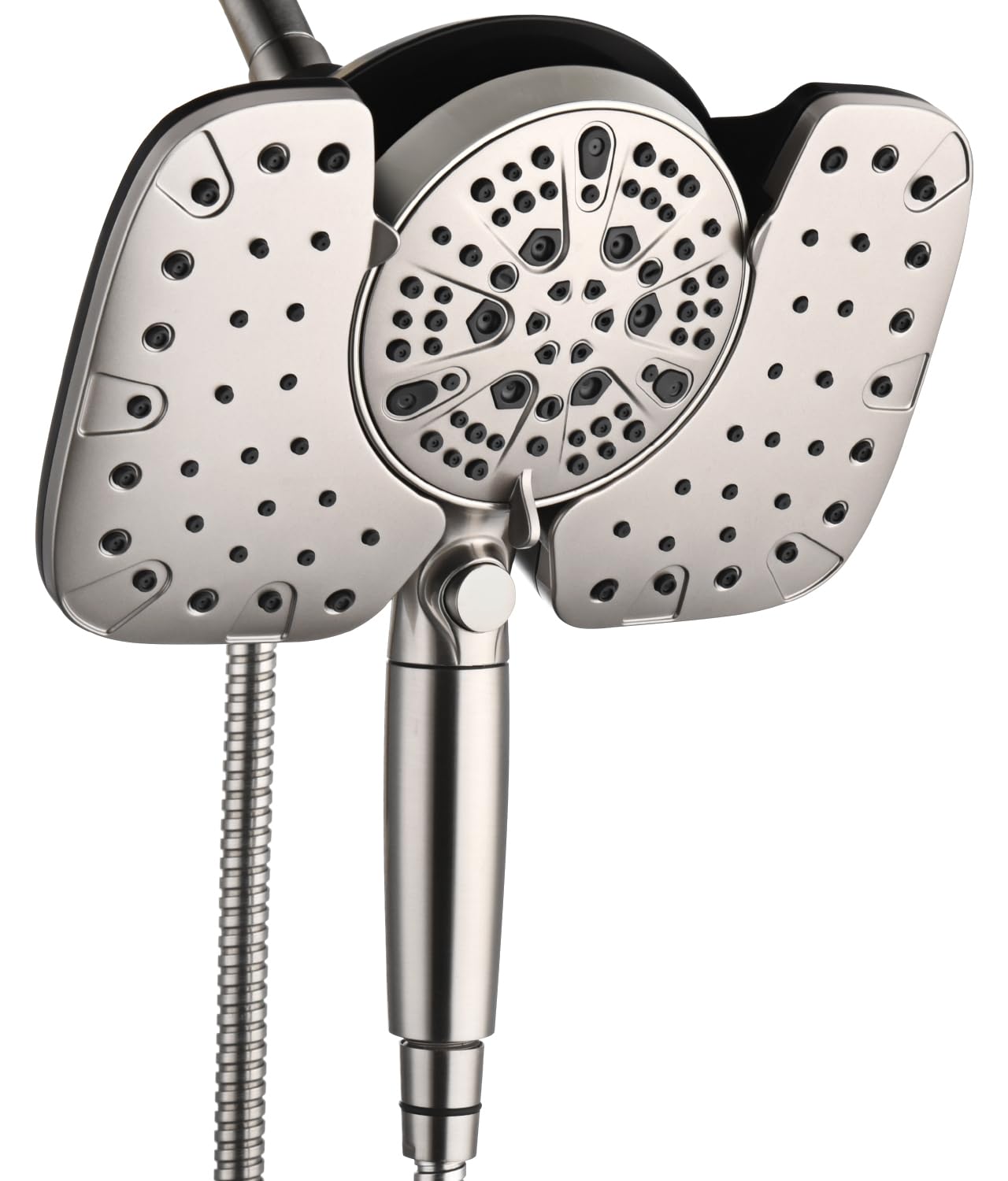 INAVAMZ Nickel 2.5GPM Shower Head with Handheld High Pressure: 10 ...