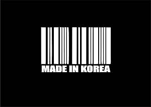 Amazon.com: Made in Korea Bar Code Vinyl Decal : Automotive