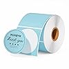 FINDAT Blue Round Thermal Labels 50 mm Circle Stickers Vinyl Direct ...