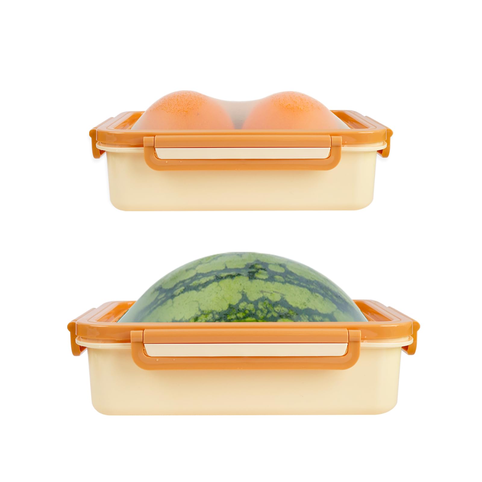 Amazon.com: Set Of 2 Reusable Large Fruit And Veggie Savers, Silicone ...