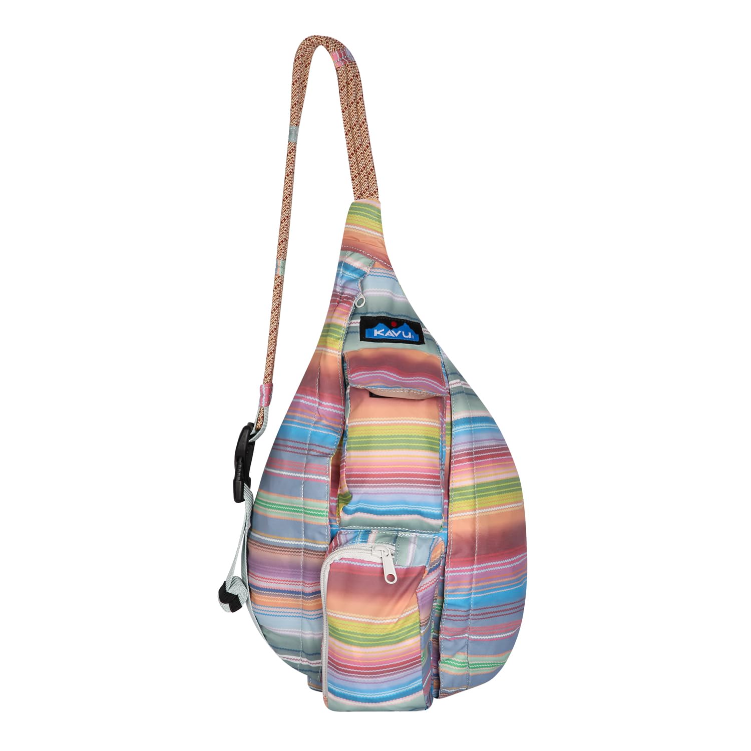 Amazon.com: KAVU Mini Rope Sack Sling Crossbody Backpack - Rainbow Run