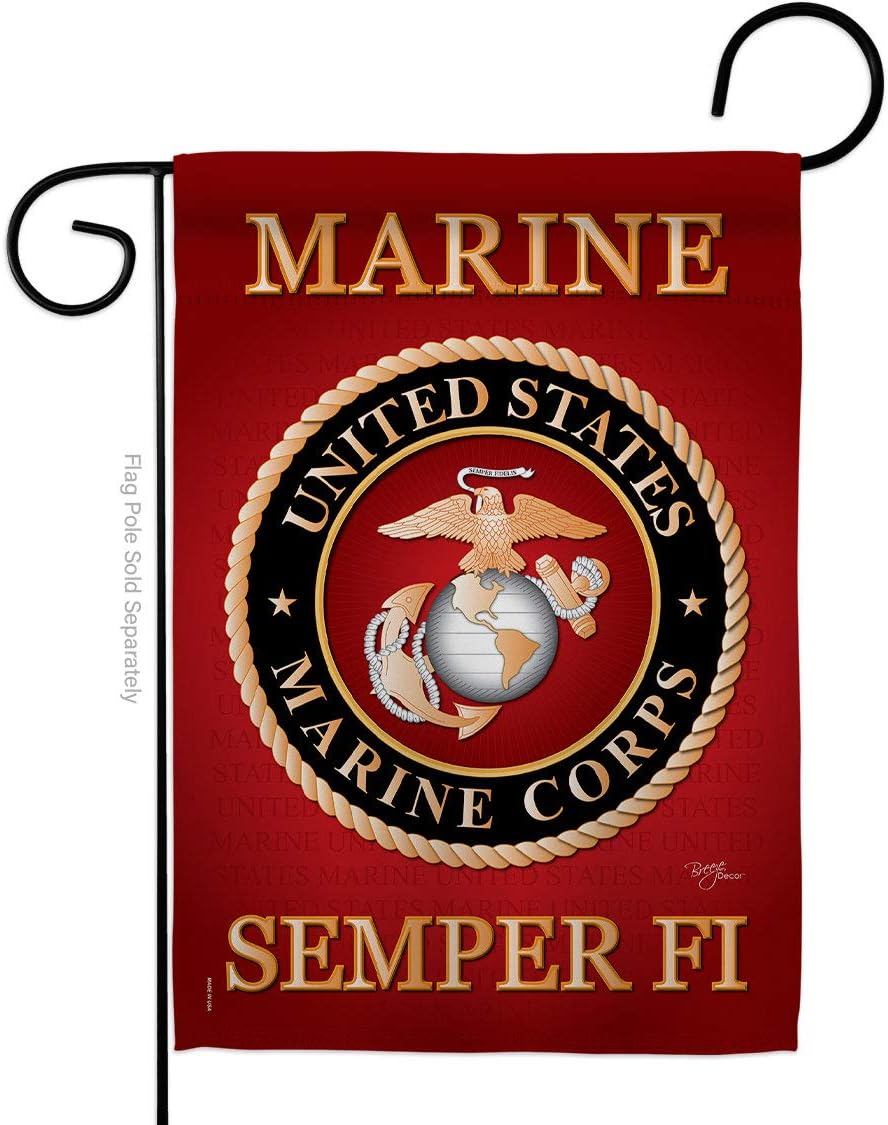 Amazon.com : US Marine Corps Veteran Flag Armed Forces USMC Semper Fi ...