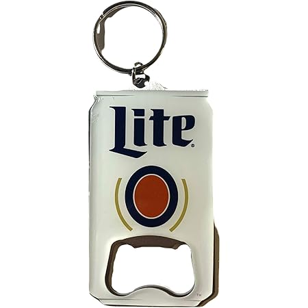 Amazon.com: Miller Lite Beer Punch Top Bottle Opener Key Chain ...