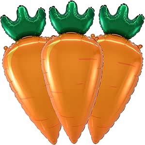 Amazon.com: Carrot Balloons Easter Foil Balloons Vegetable Balloon for ...