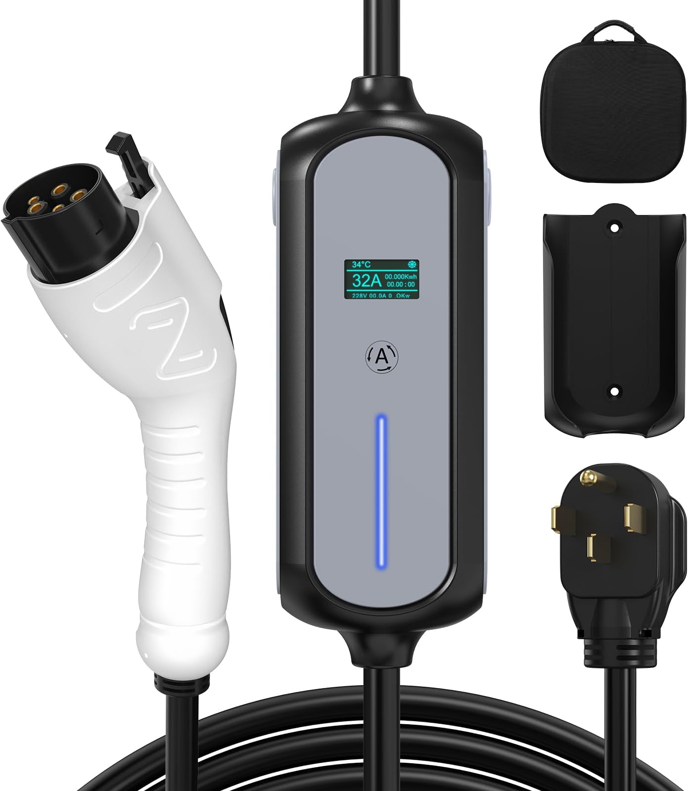 Amazon.com: AVAPOW Level 2 EV Charger Up to 48A Current, 25FT Wall ...