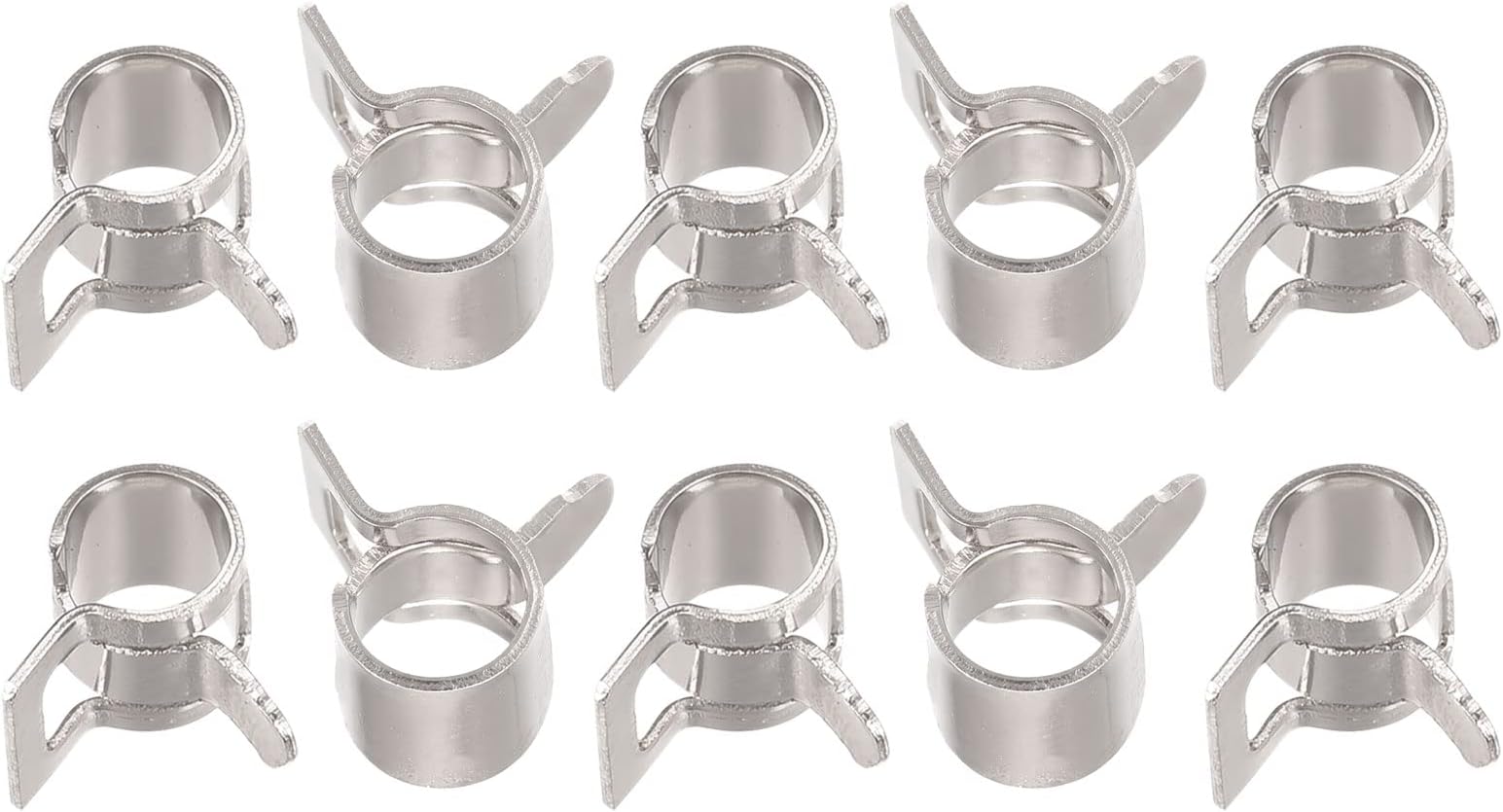 50 PCS 5 Size Hose Clips Spring Hose Clamps Mini Fuel Line Pipe Clips ...