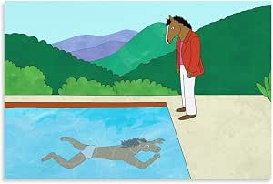 BoJack Horseman David Hockney He Watches He Swimming Poster Picture ...