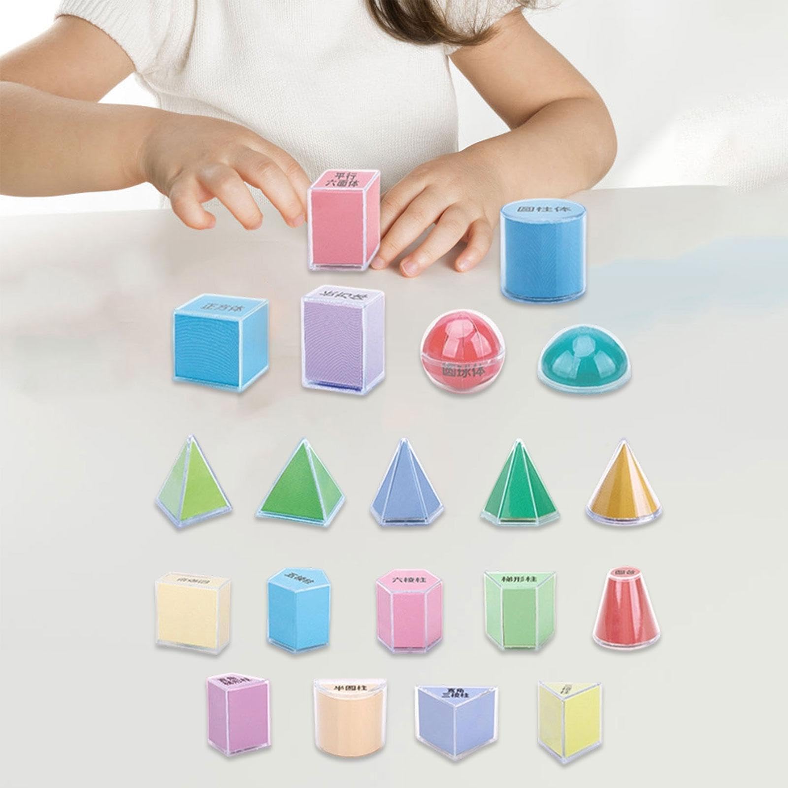 3D Shapes For Math Montessori 3D Shapes - Geometric Solids For Kids ...