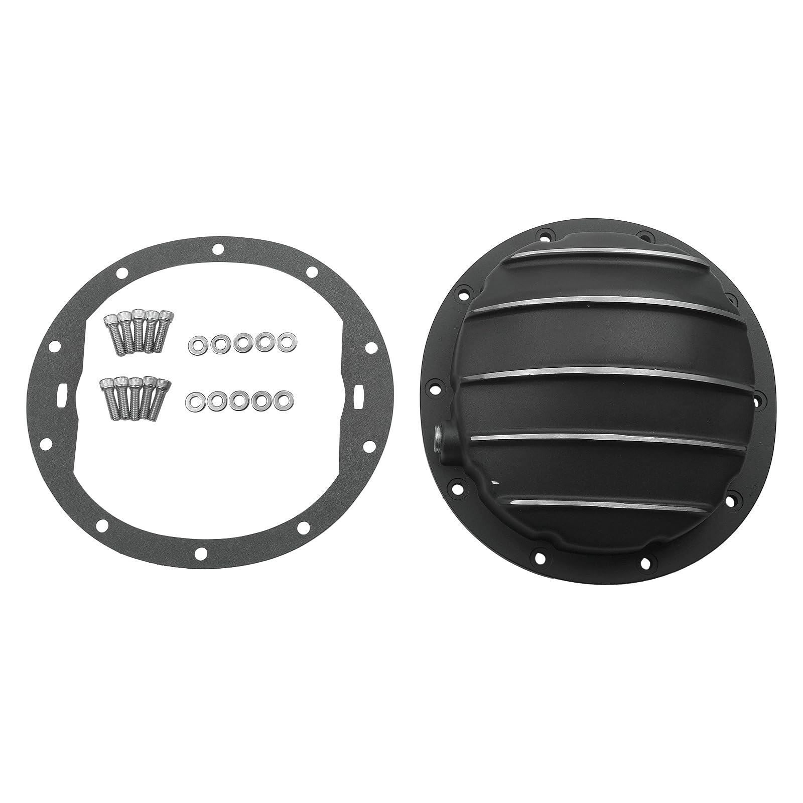 Amazon.com: Black Differential Cover A5078PBK GM 10 Bolt Differential ...
