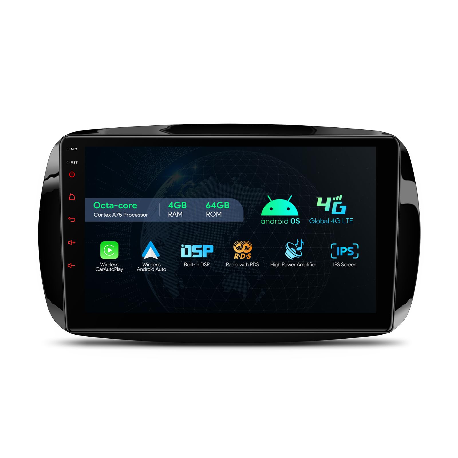 Amazon.com: XTRONS Car Stereo for Smart Fortwo 2015-2018, Android 13 ...