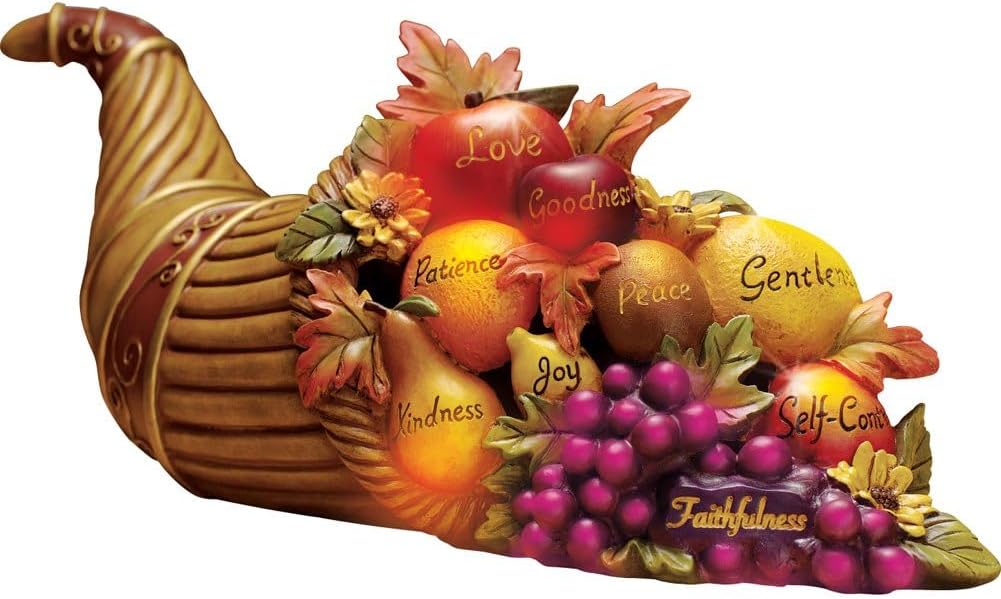 Amazon.com: Collections Etc. Color-Changing Cornucopia Centerpiece with ...