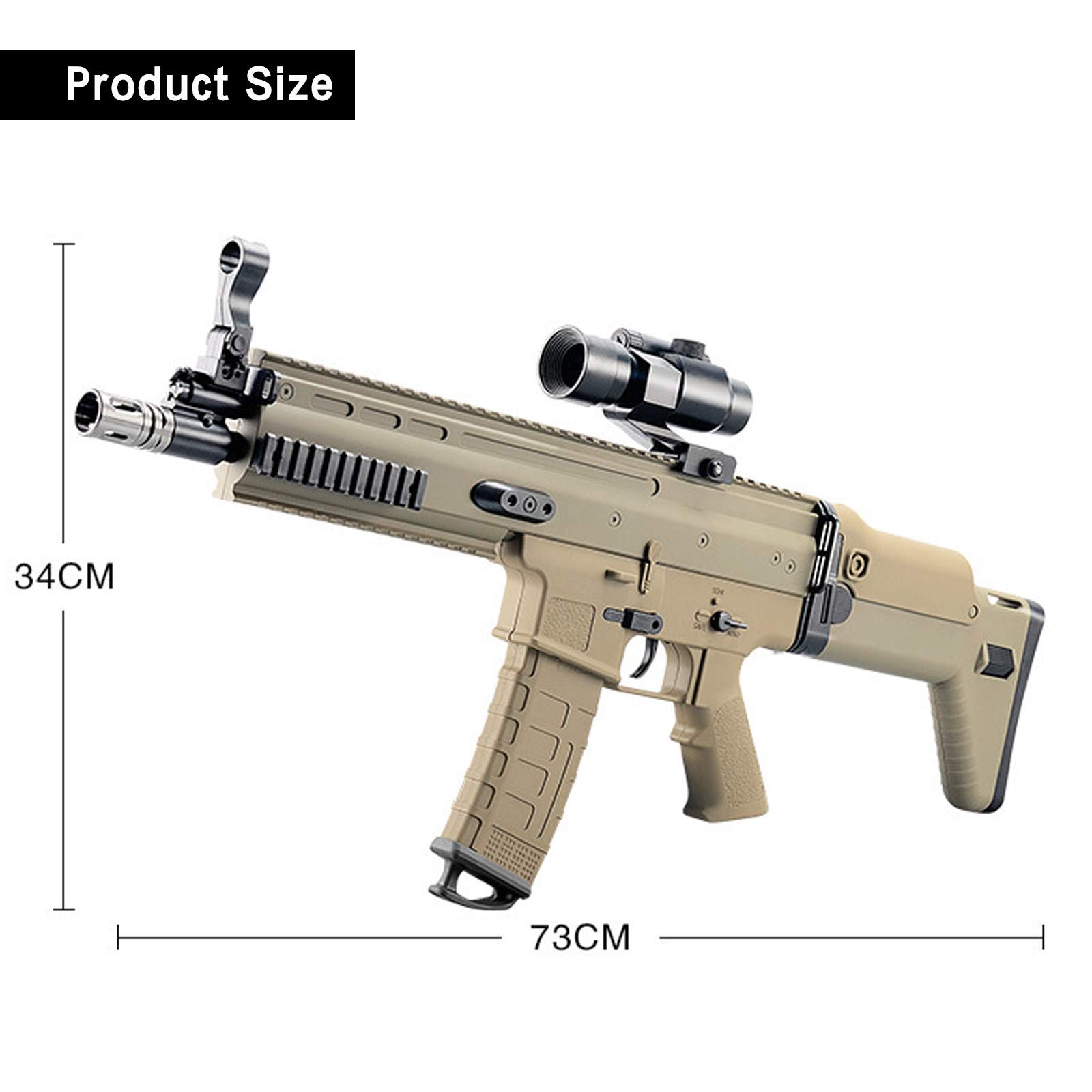 SCAR V2 Gel Ball Blaster Toy Model Battery Operated Gel Blaster ...