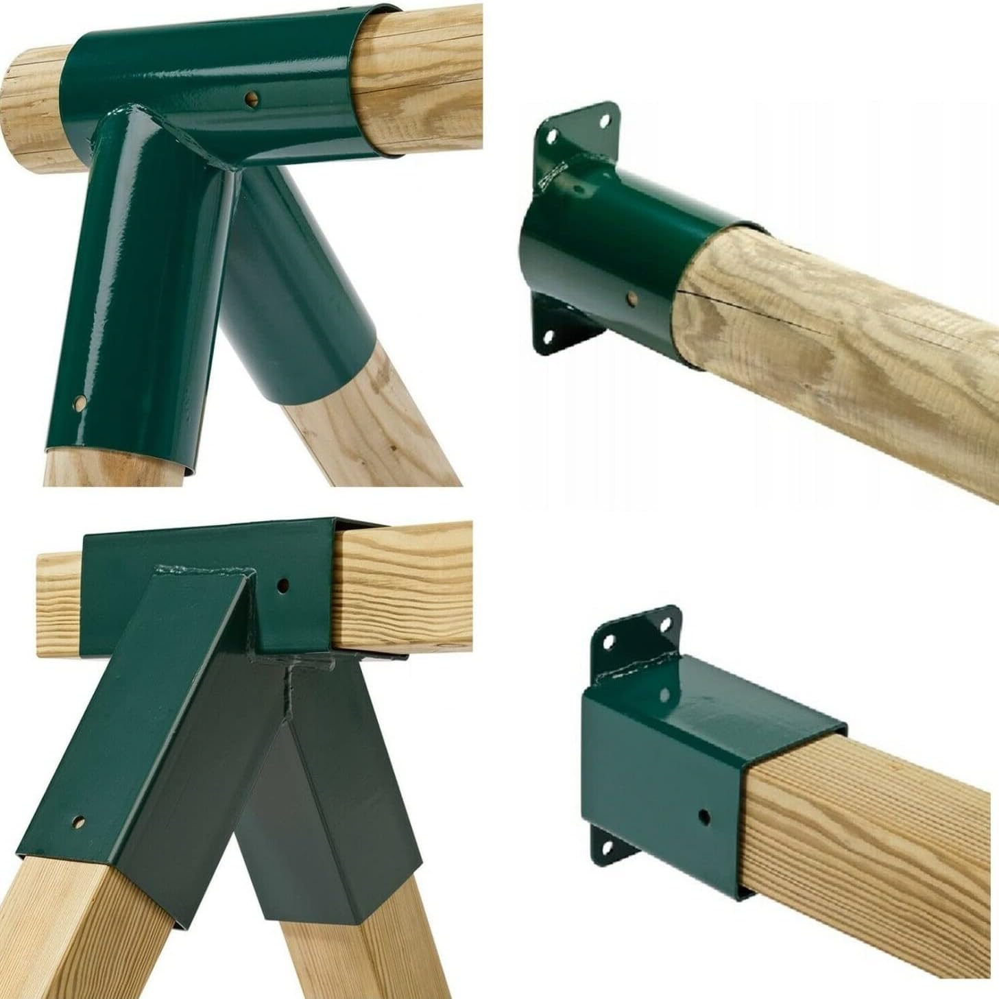 SWING CORNER METAL END BRACKET FOR KIDS GARDEN SWING FRAME FOR ...