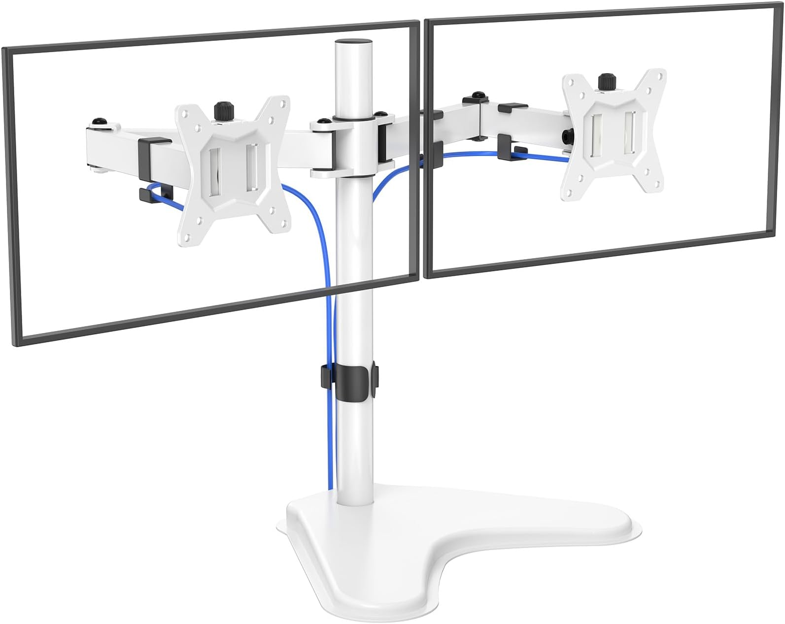 Amazon.com: VIVO Dual Monitor Desk Mount, Heavy Duty Fully Adjustable ...