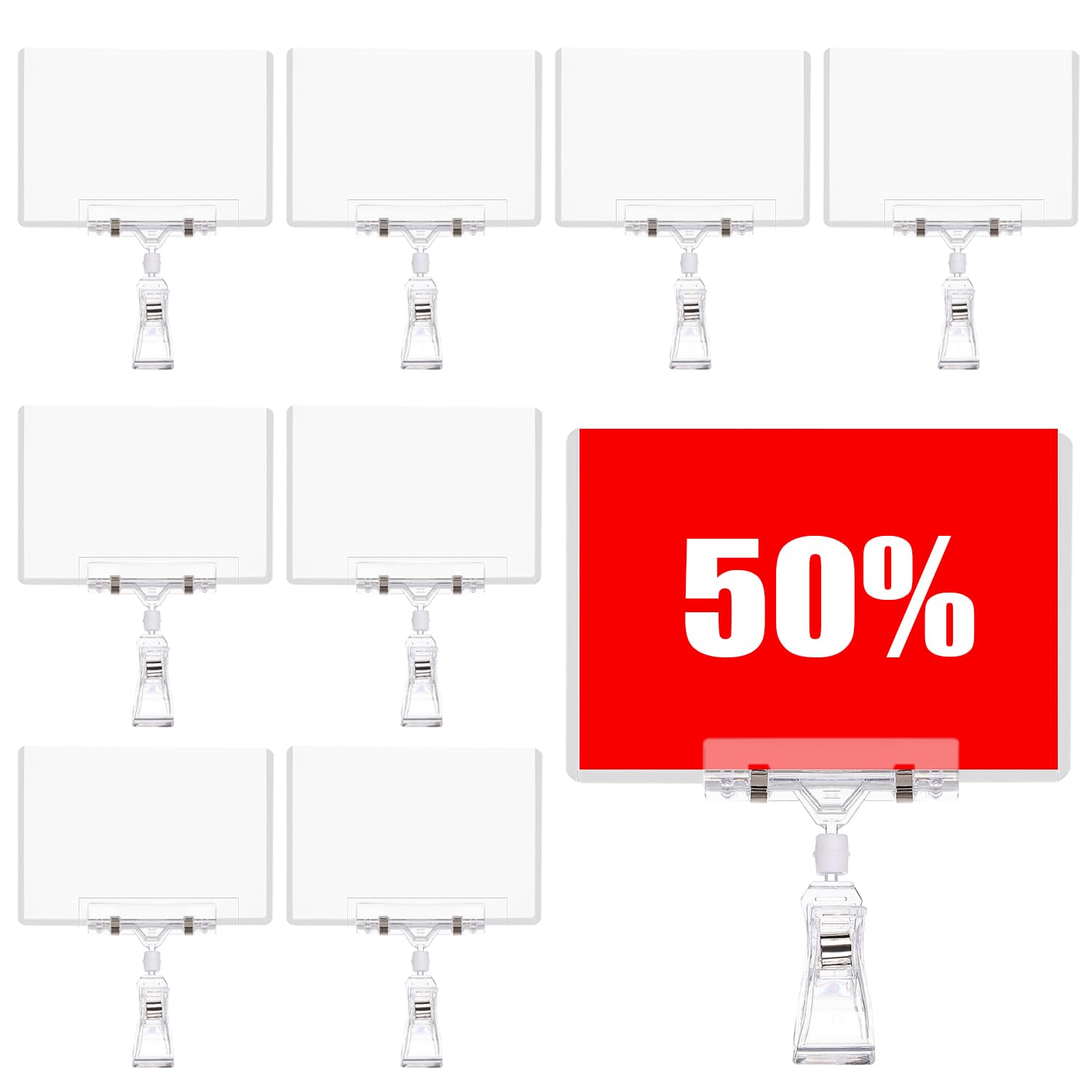 Amazon.com: Rotating Clip Pop Swivel Sign Holder,20 Pack Adjustable ...