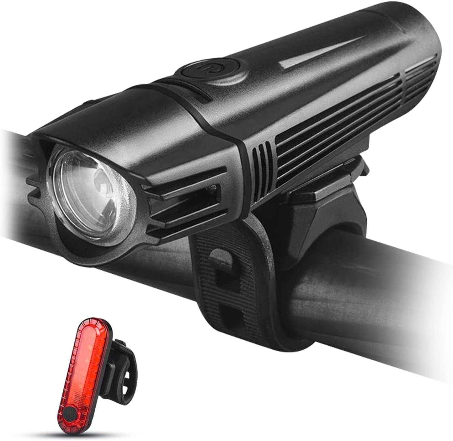 Ultra Bright USB Rechargeable Anti-Dazzle Bike Light Set,Powerful LED ...