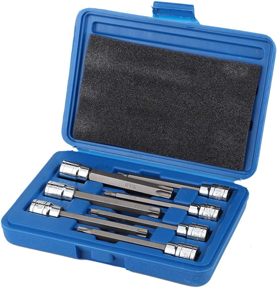 US Pro Bergen 8PC 3/8" Dr. 110mm Long Torx Bit Socket Set T25 - T60 ...